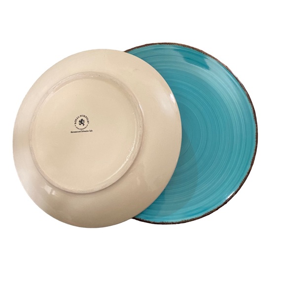 Royal Norfolk | Dining | Royal Norfolk Set Of 4 Turquoise Swirl Dinner ...